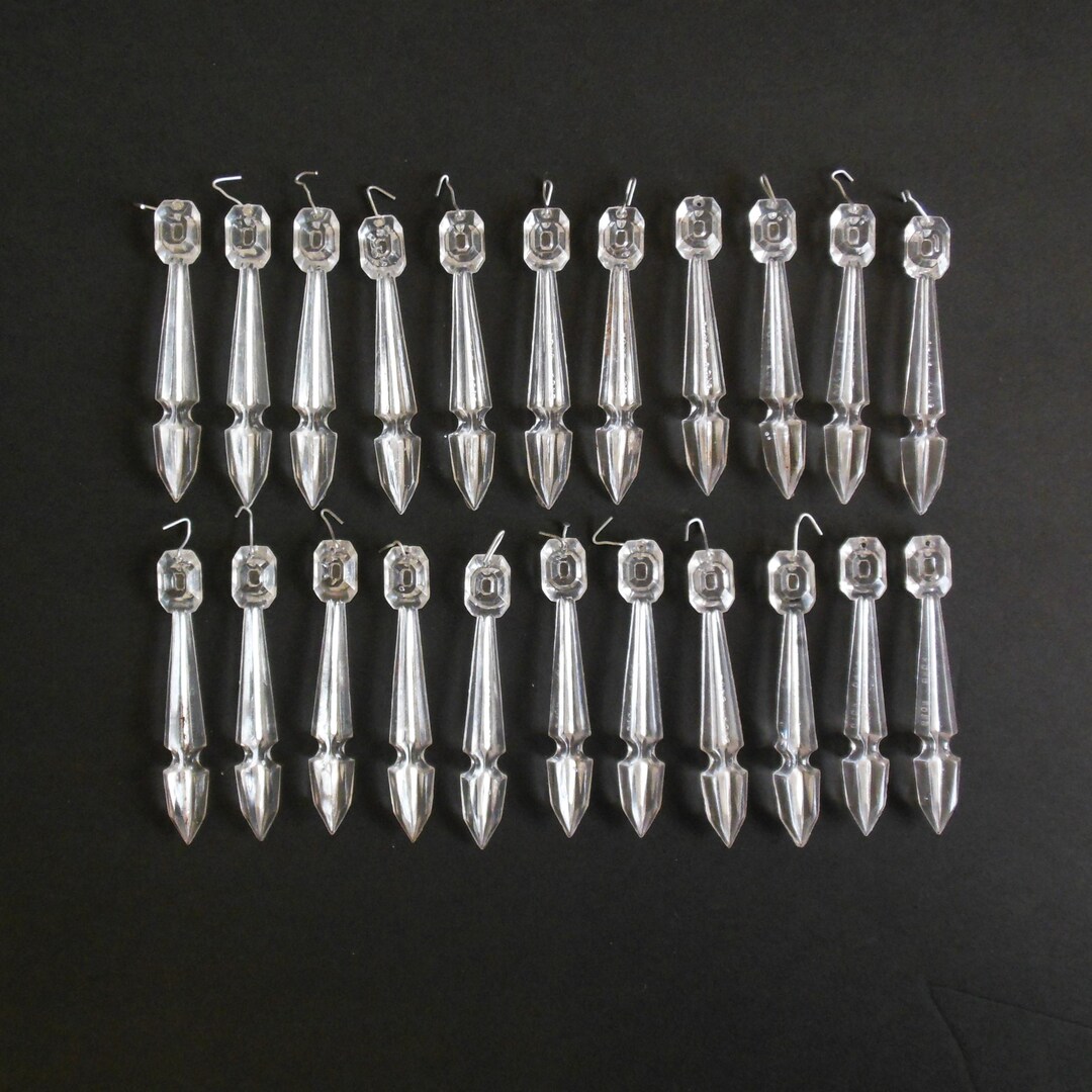 Plastic Icicles for Christmas Tree 22 Ornaments Made in Hong Kong ...