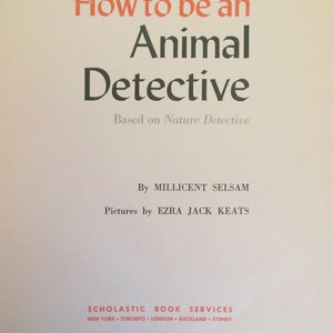 How to Be an Animal Detective Based on Nature Detective, Children's ...