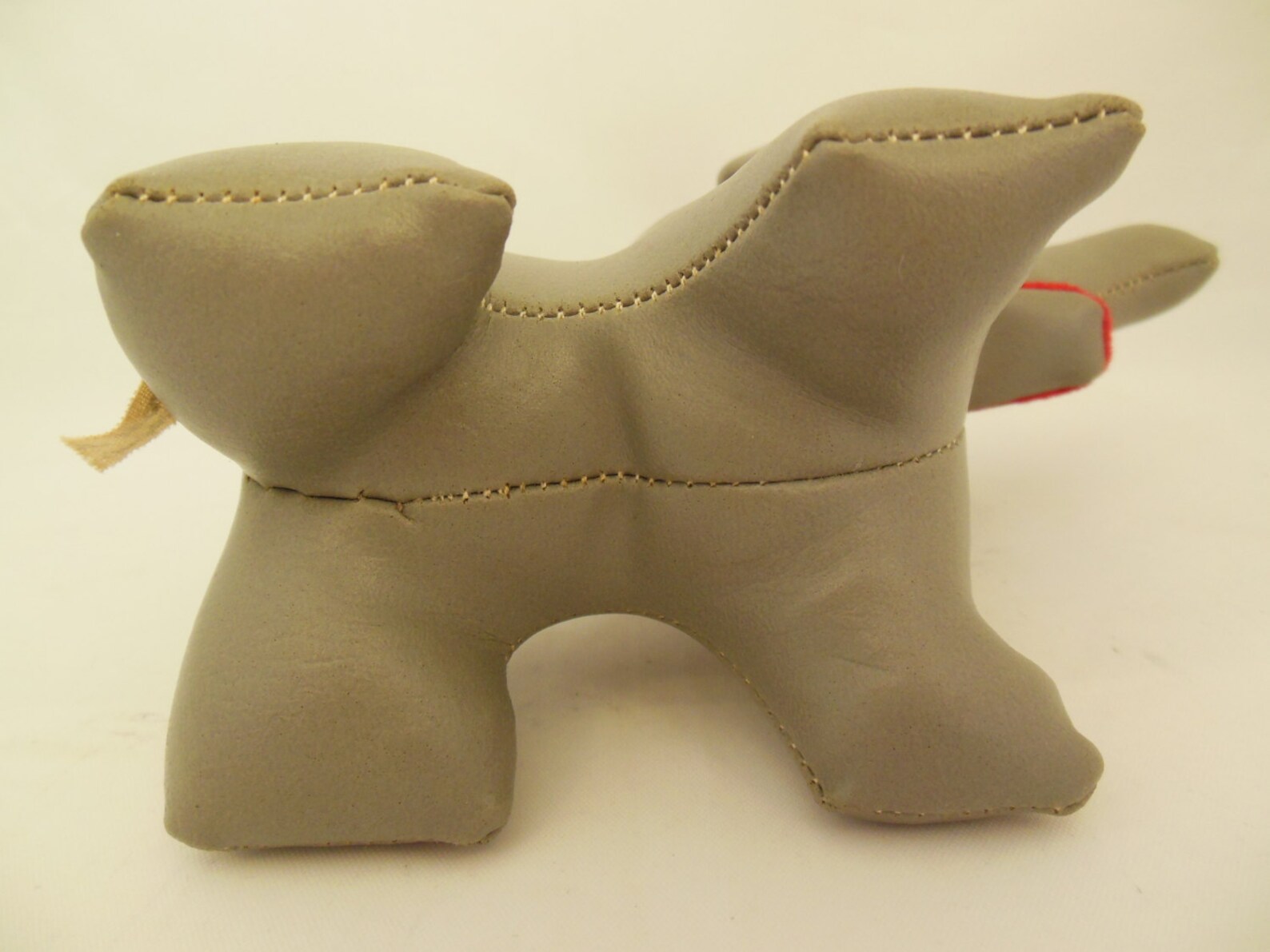 Gray Vinyl Toy Elephant, Made in Japan, Leatherette 1960s Collectible ...