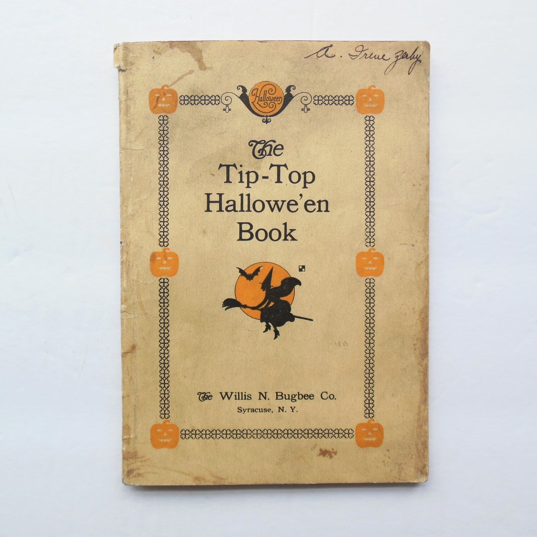 The Tip Top Halloween Book, Willis N Bugbee 1925 Antique Paperback - Etsy