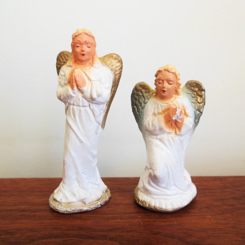 White Plaster Nativity - Etsy