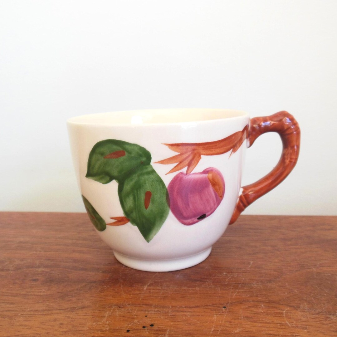 Franciscan Apple Flat Tea Cup Made in England, Vintage Earthenware ...