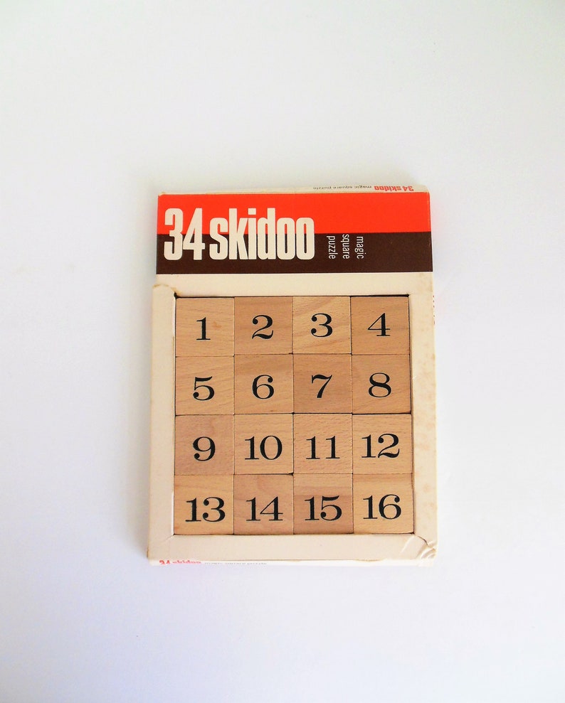 34 Skidoo Magic Square Puzzle Game Made by Hoi Polloi Inc., Copyright ...
