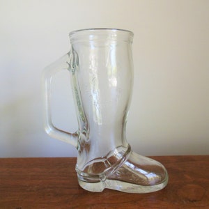 Bavarian Inn Boot Mug, Frankenmuth Michigan Souvenir, Clear Glass Boot ...