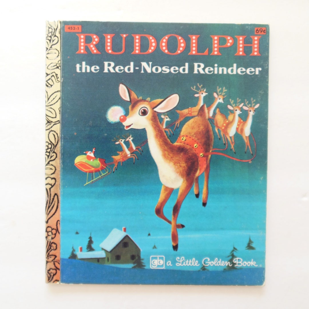 Rudolph the Red Nosed Reindeer, Little Golden Book 452-1, Barbara Hazen ...