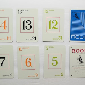 Rook Cards Parker Brothers Game of Games, Complete Four Suit Numerical ...