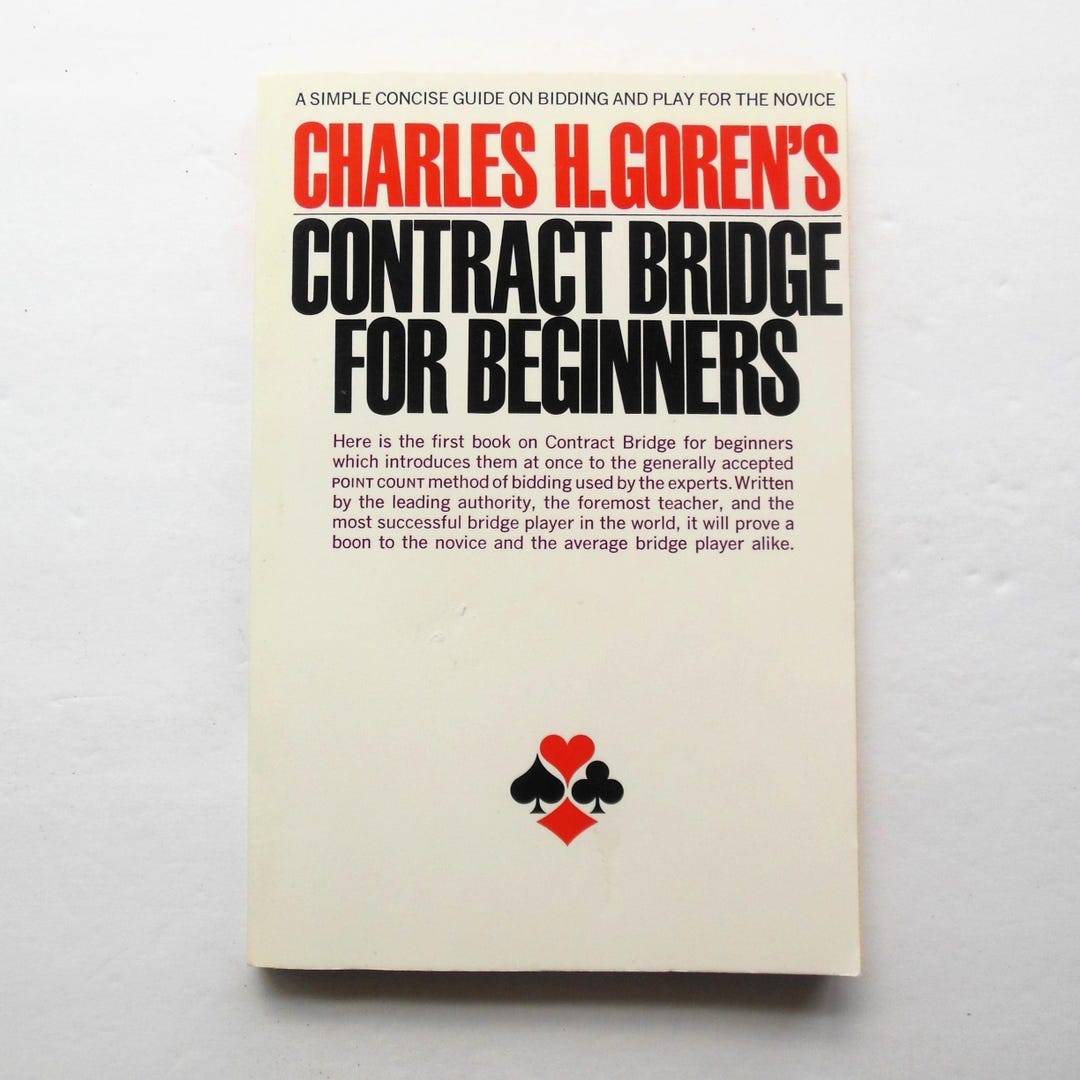 Charles Goren Contract Bridge for Beginners Book, Simple Concise Guide ...