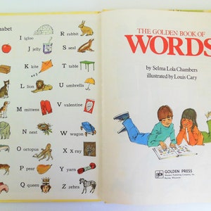 The Golden Book of Words, by Selma Lola Chambers, Golden Press 1974 ...