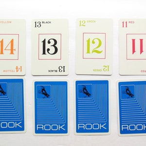 Rook Cards Parker Brothers Game of Games, Complete Four Suit Numerical ...