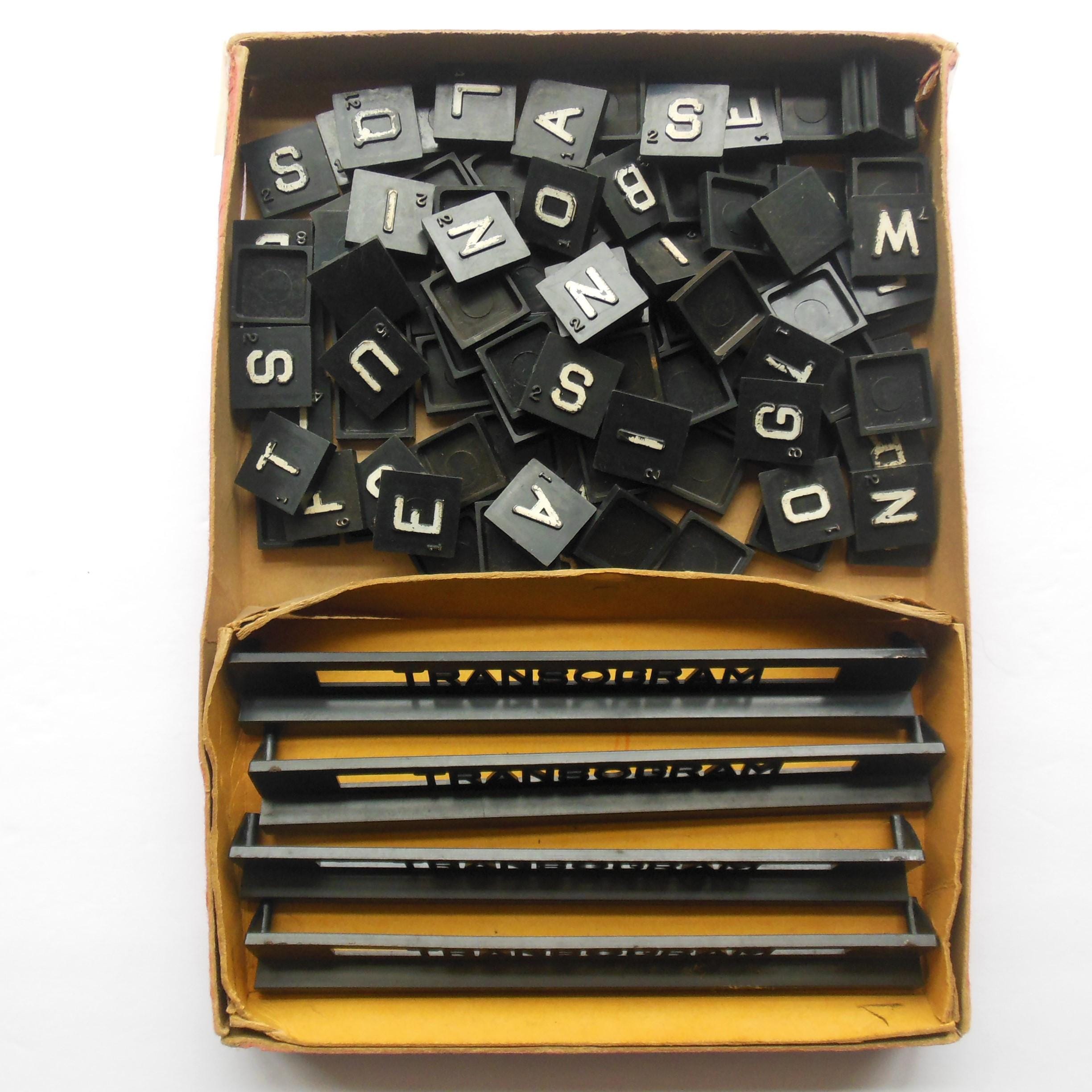 Transogram Anagrams Word Game 7 Games With Plastic Alphabet Tiles and ...
