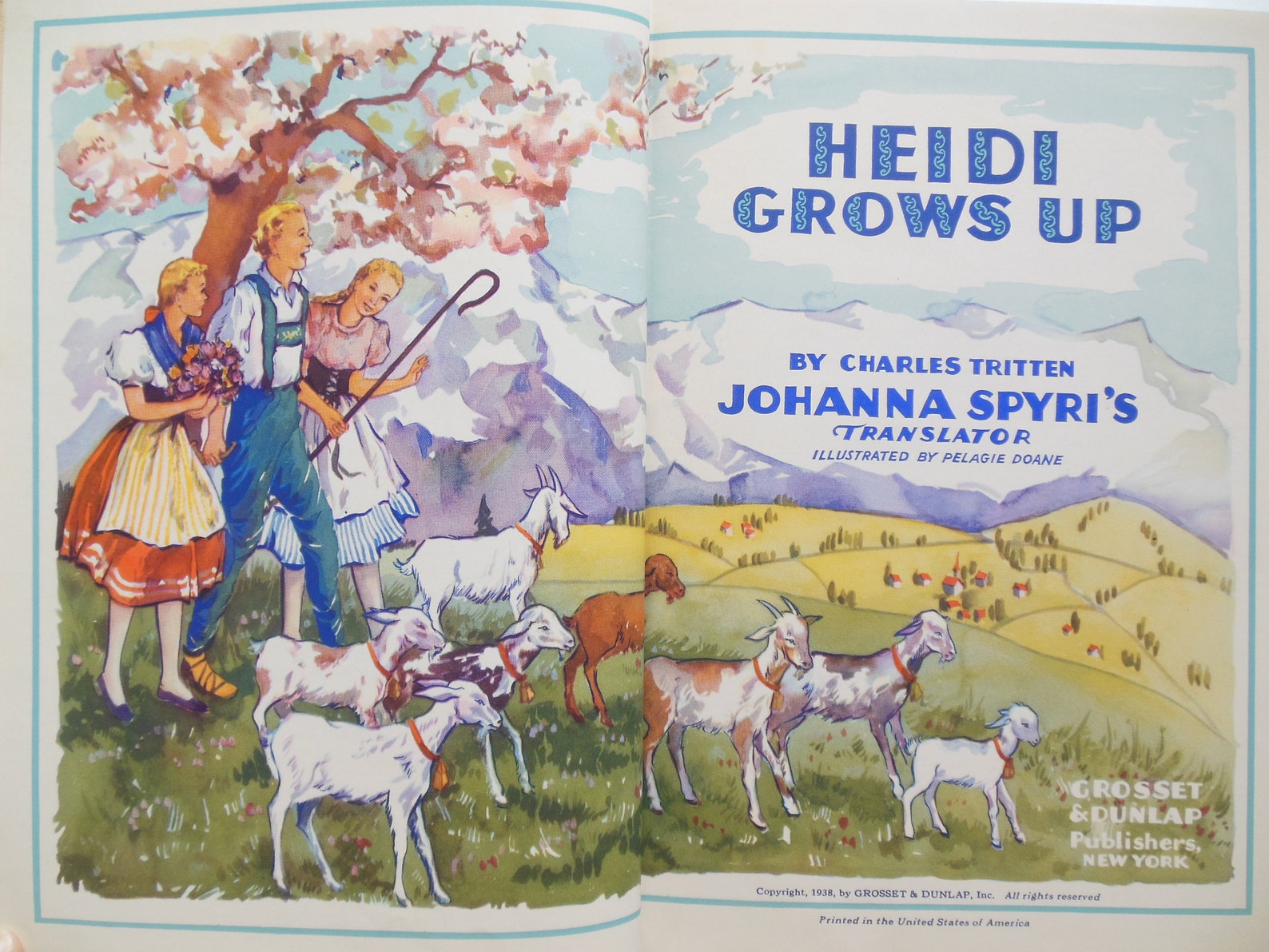 Heidi Grows up Book by Charles Tritten Johanna Spyri, Sequel Published ...