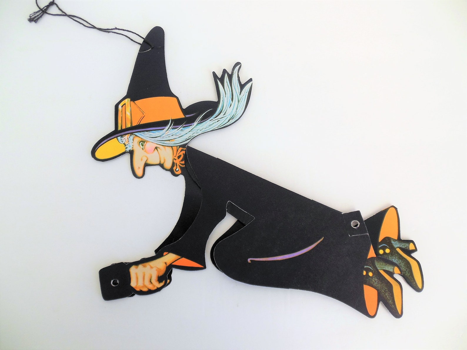 Beistle Halloween Witch Cardboard With Honeycomb Hanging - Etsy