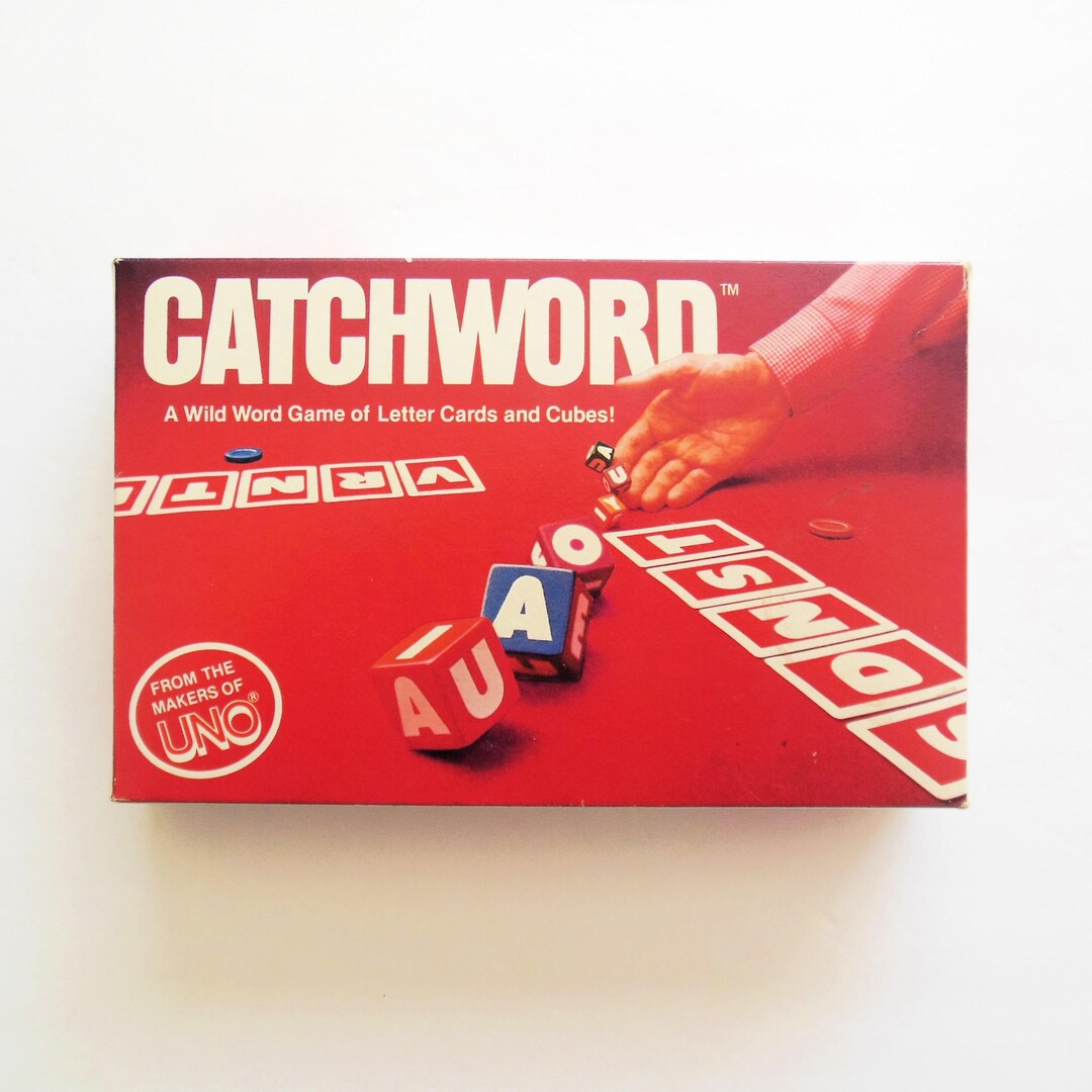 Catchword Word Game of Letter Cards and Cubes From the Makers of Uno ...