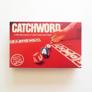 Catchword Word Game of Letter Cards and Cubes From the Makers of Uno ...