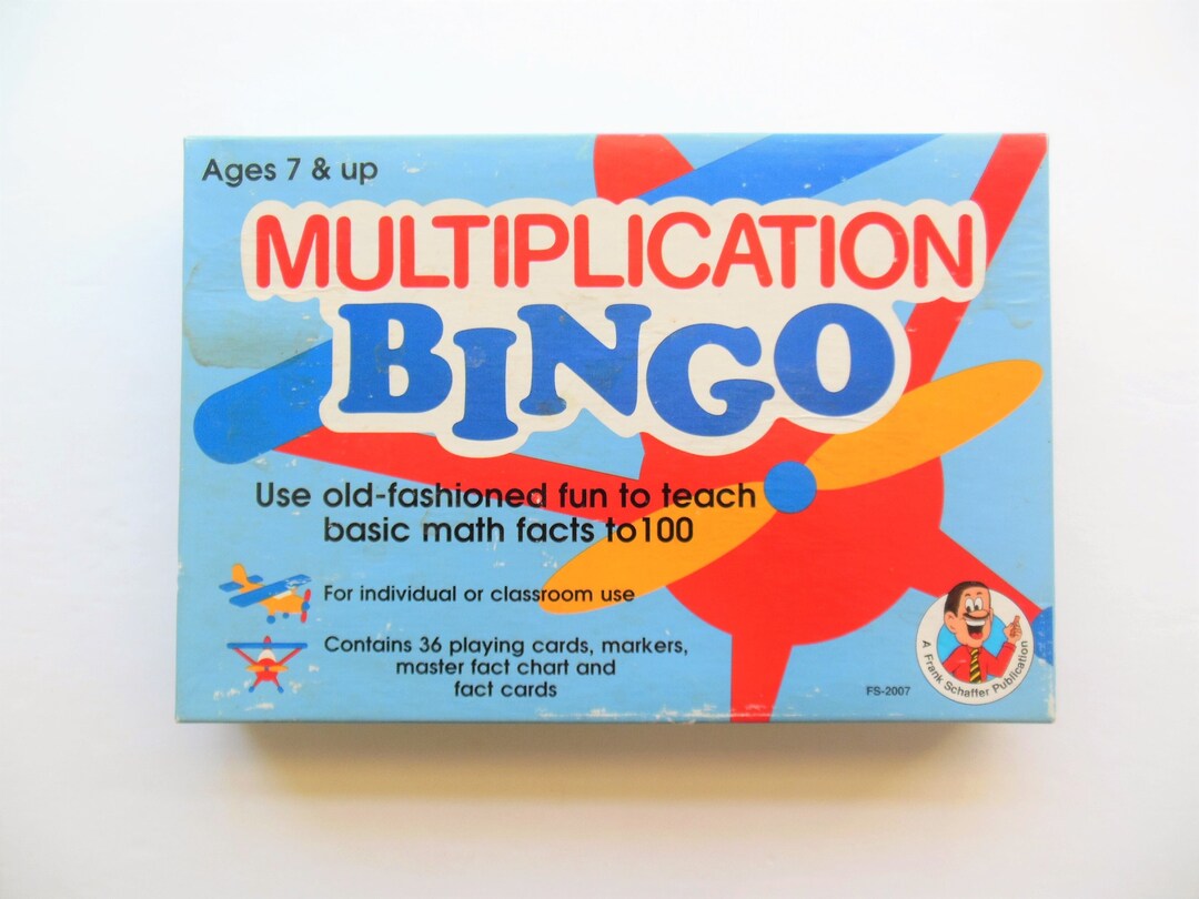 Multiplication Bingo Game, Frank Schaffer Educational Toy, Learn Math ...