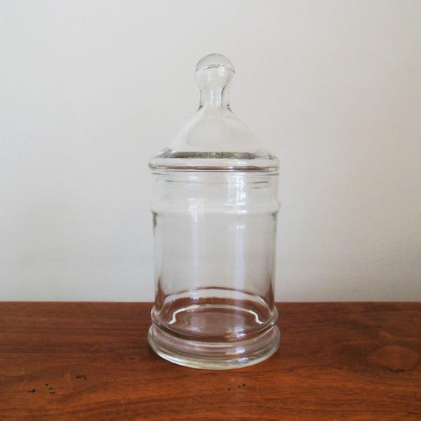 Glass Candy Jar - Etsy