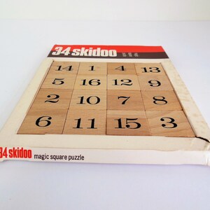 34 Skidoo Magic Square Puzzle Game Made by Hoi Polloi Inc., Copyright ...