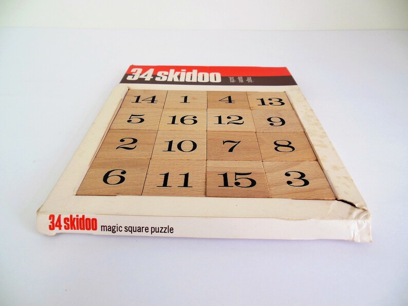 34 Skidoo Magic Square Puzzle Game Made by Hoi Polloi Inc., Copyright ...