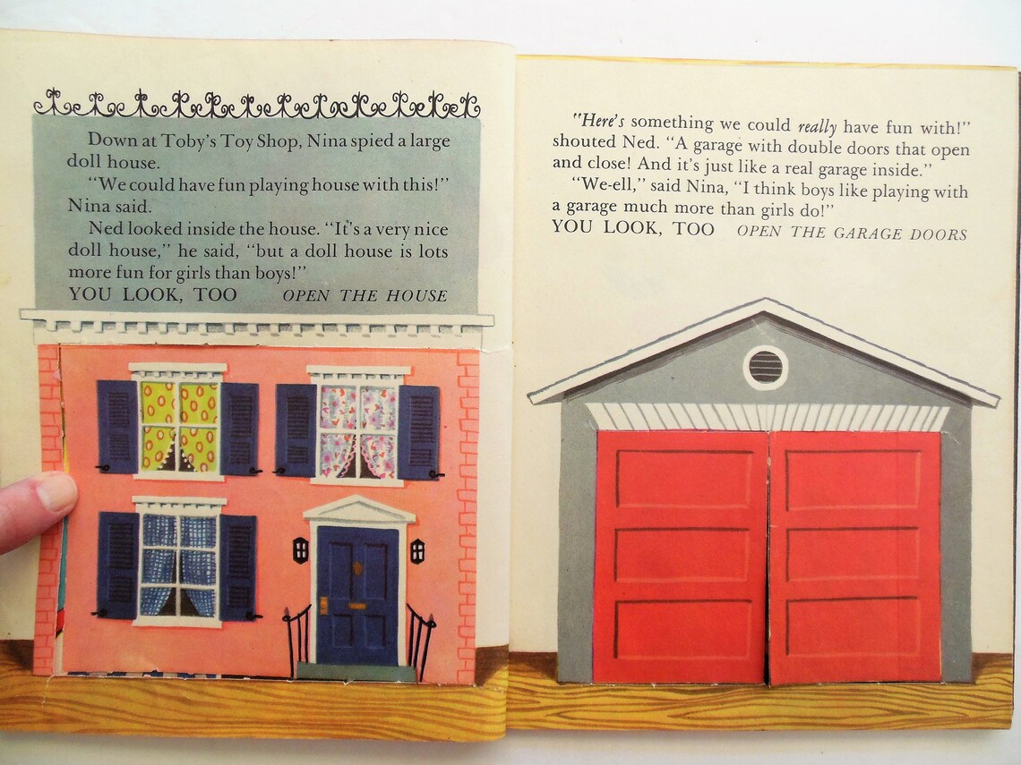 It's Fun to Peek A Story Book Game With Surprise Doors - Etsy