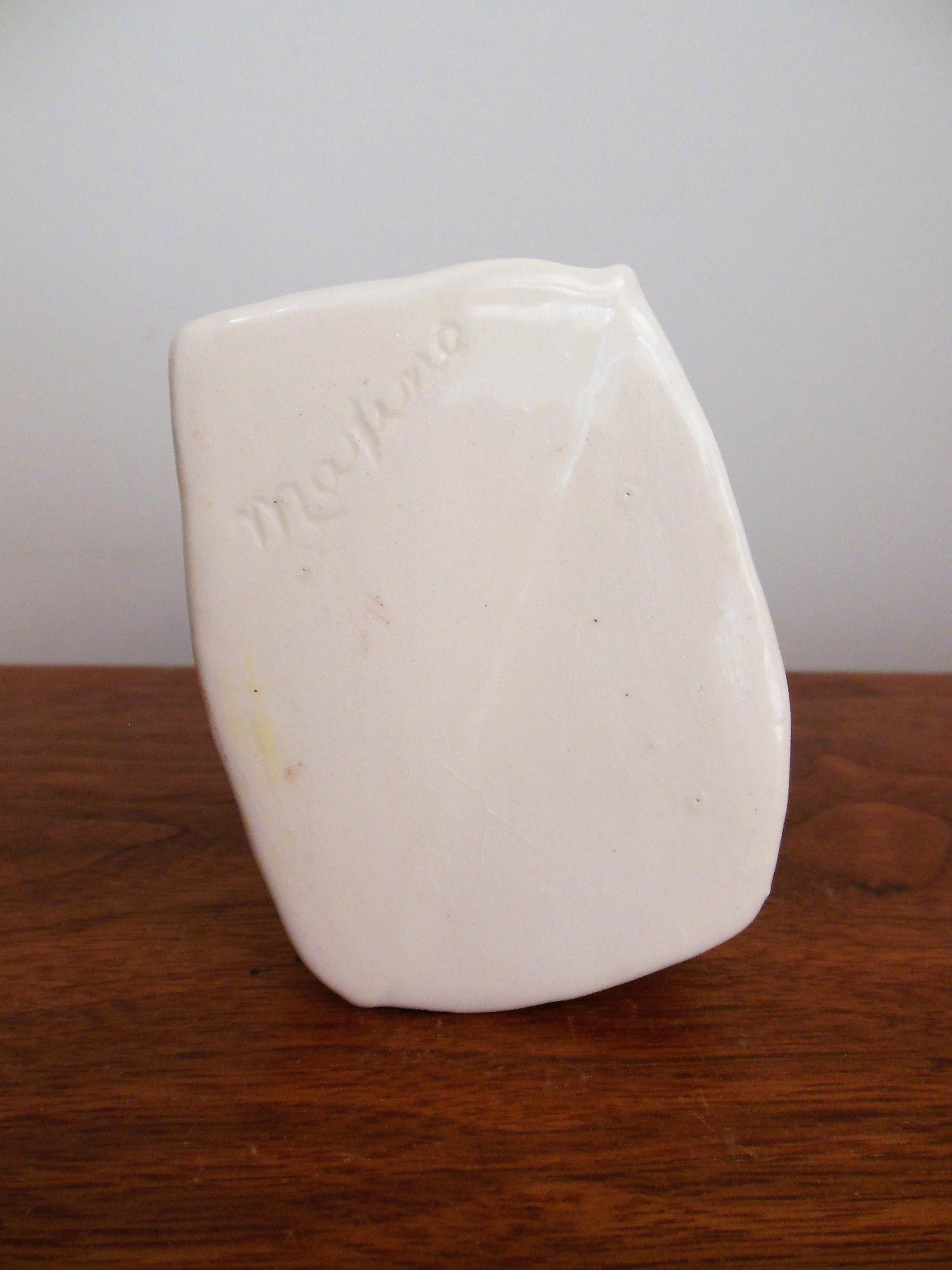 Christmas Ceramic Vase With Two Snowmen Off White Odd Shaped - Etsy.de