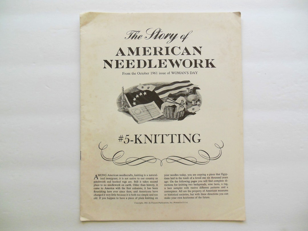 Story of American Needlework, Knitting #5, October 1961 Issue of Woman ...