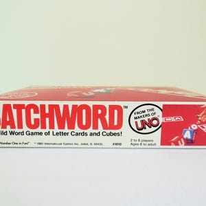 Catchword Word Game of Letter Cards and Cubes From the Makers of Uno ...