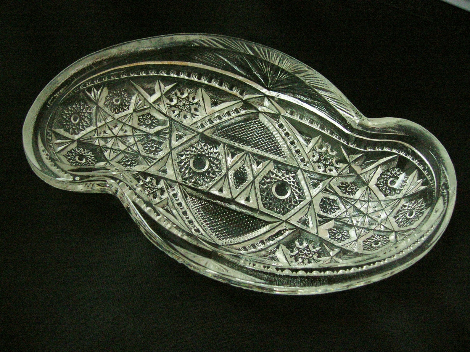 Fentec Mckee Glass Company Pickle Dish Star and Arch Pattern - Etsy