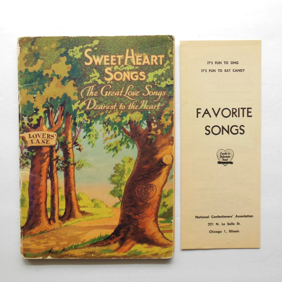 Sweet Heart Song Book and Favorite Songs Pamphlet, 1938 Treasure Chest ...
