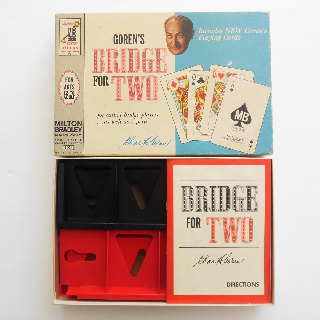 Goren's Bridge for Two Milton Bradley Game, 2 Player Version of ...