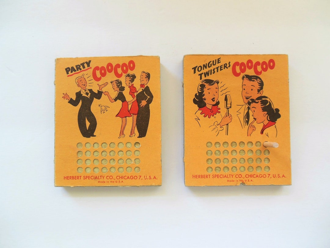 One Coo Coo Party Game, Choose Tongue Twisters or Party Mini Game Board ...