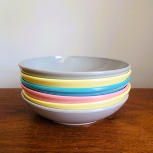 Spaulding Ware Bowls 6 Small Vintage Melmac Dishes, 2 Yellow and Gray 1 ...