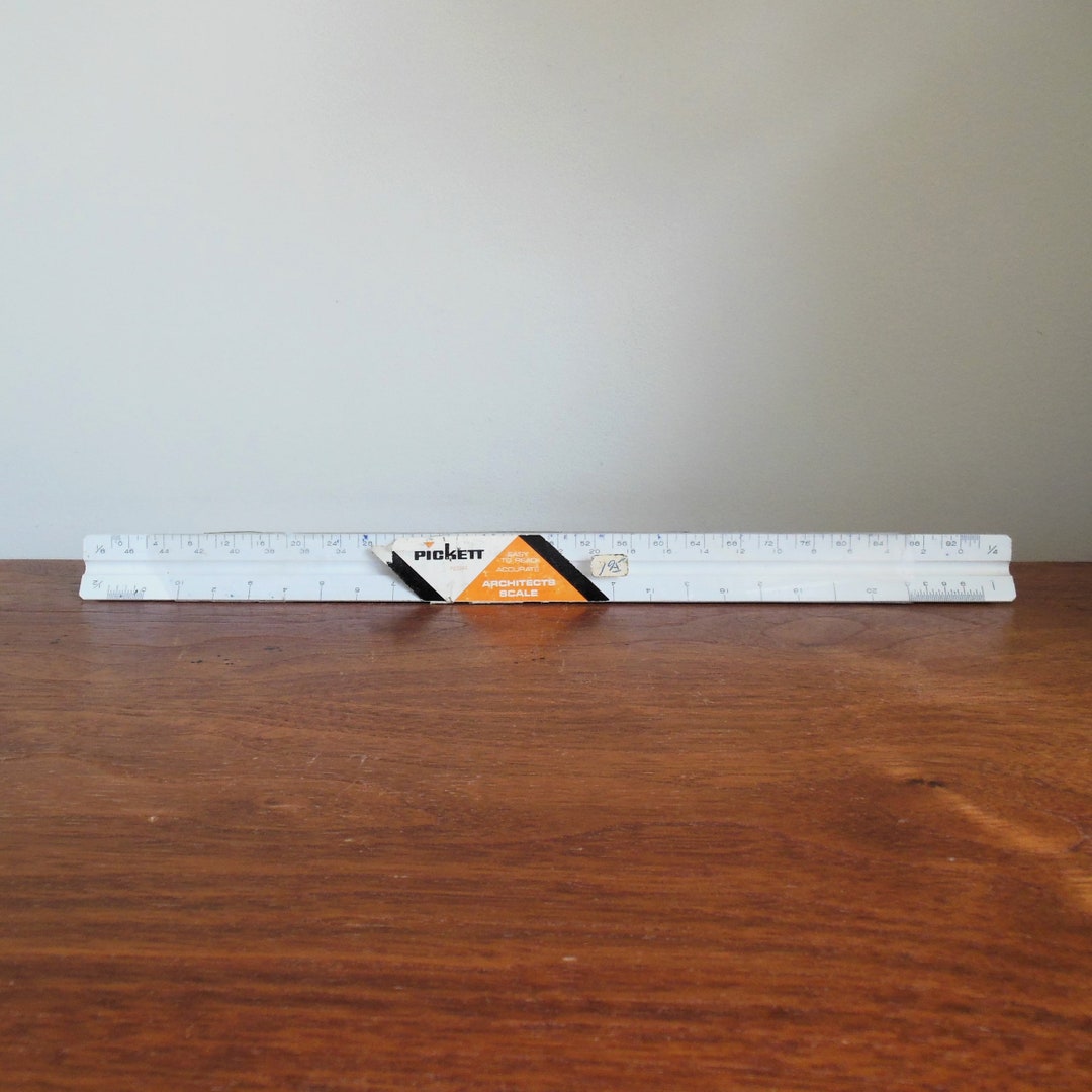 Pickett Architects Scale, P232AT Three Side Plastic Ruler, Triangular ...