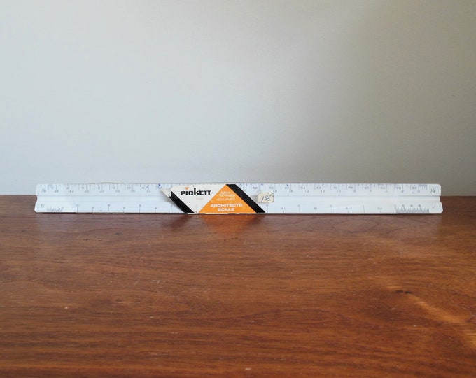 Pickett Architects Scale, P232AT Three Side Plastic Ruler, Triangular ...