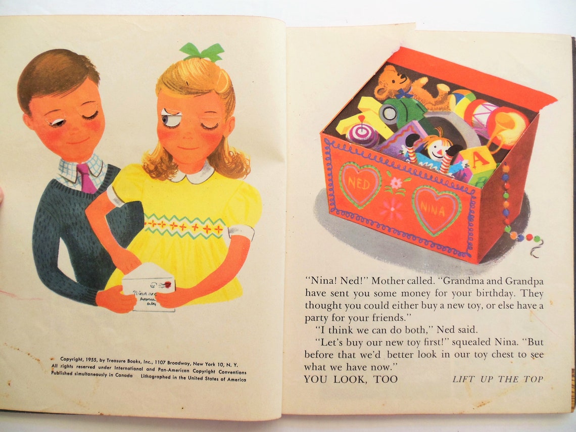 It's Fun to Peek A Story Book Game With Surprise Doors - Etsy