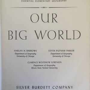 Our Big World Man in His World, Essential Elementary Geography Book, by ...