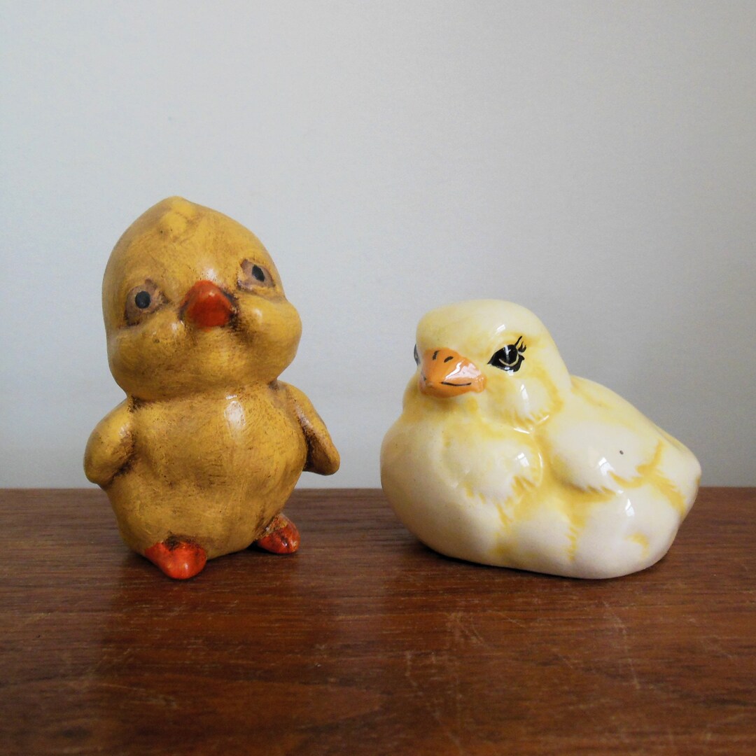 Ceramic Easter Chick Choose One, Little Hand Painted Chicken for Spring ...