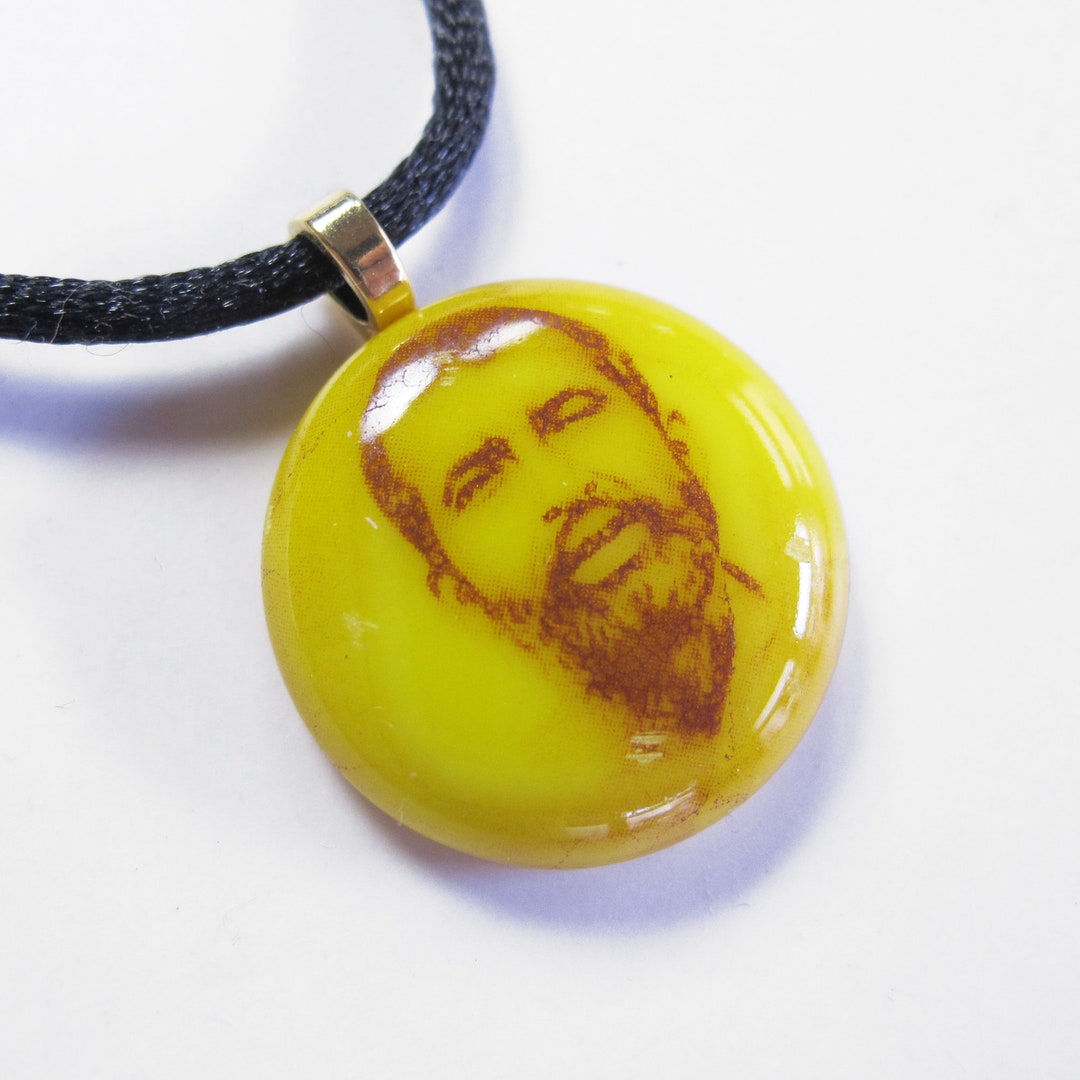 Ramakrishna Paramahamsa - Mala Necklace - Fused Glass Jewelry - Etsy