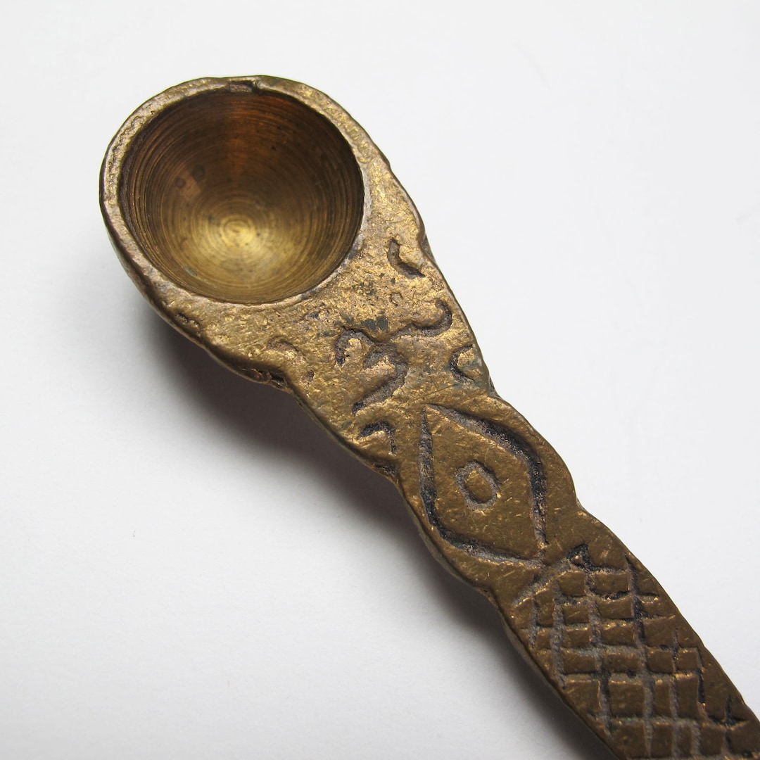 Ritual Offering Spoon With Naga Handle - Ceremonial Spoon, Gifts Diwali ...