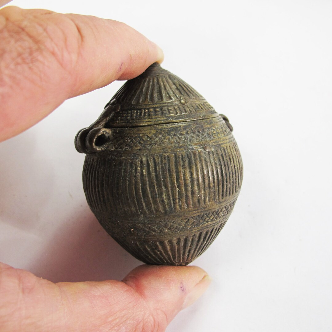 Antique Box - Egg Shape - Dhokra Craft From Orissa - Etsy
