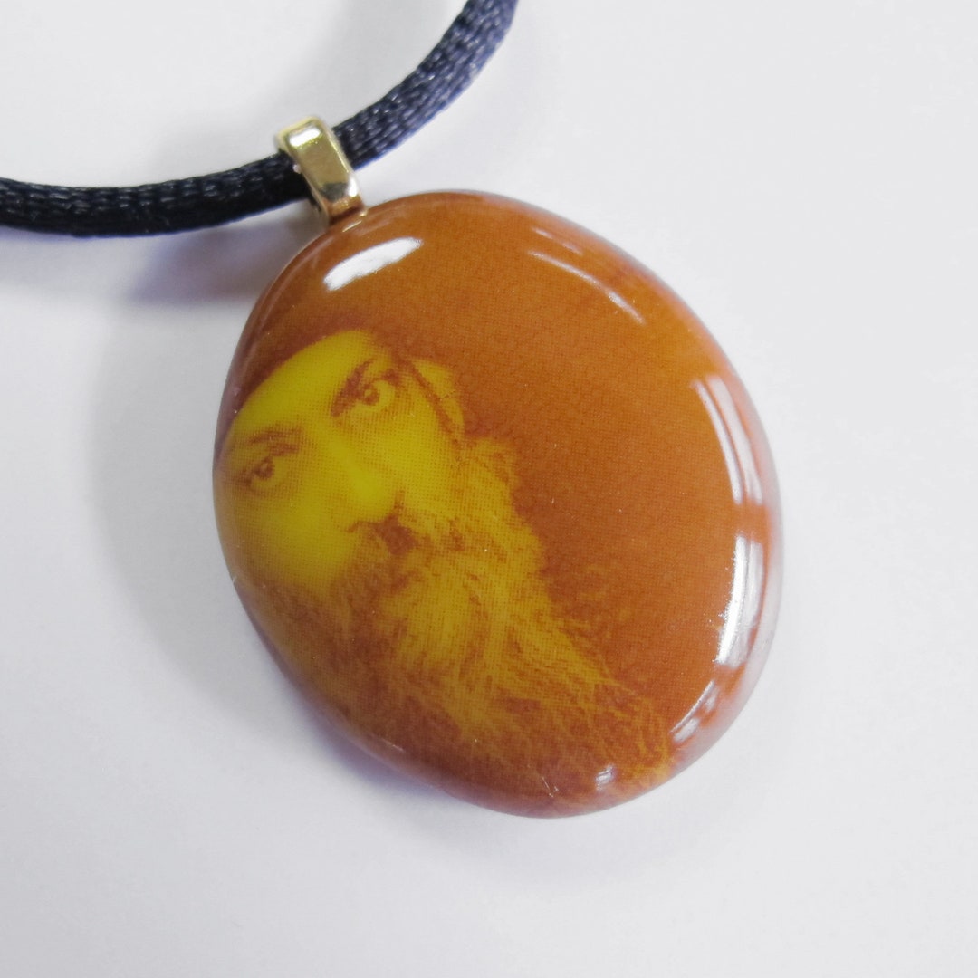 Rajneesh Osho Mala Necklace Fused Glass Jewelry - Etsy
