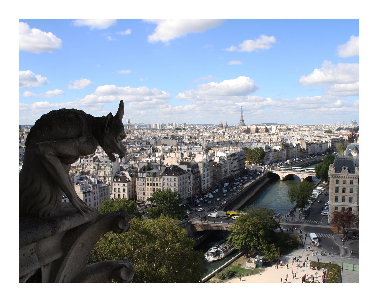 Gargoyle on Notre Dame Paris France Photo Print - Etsy