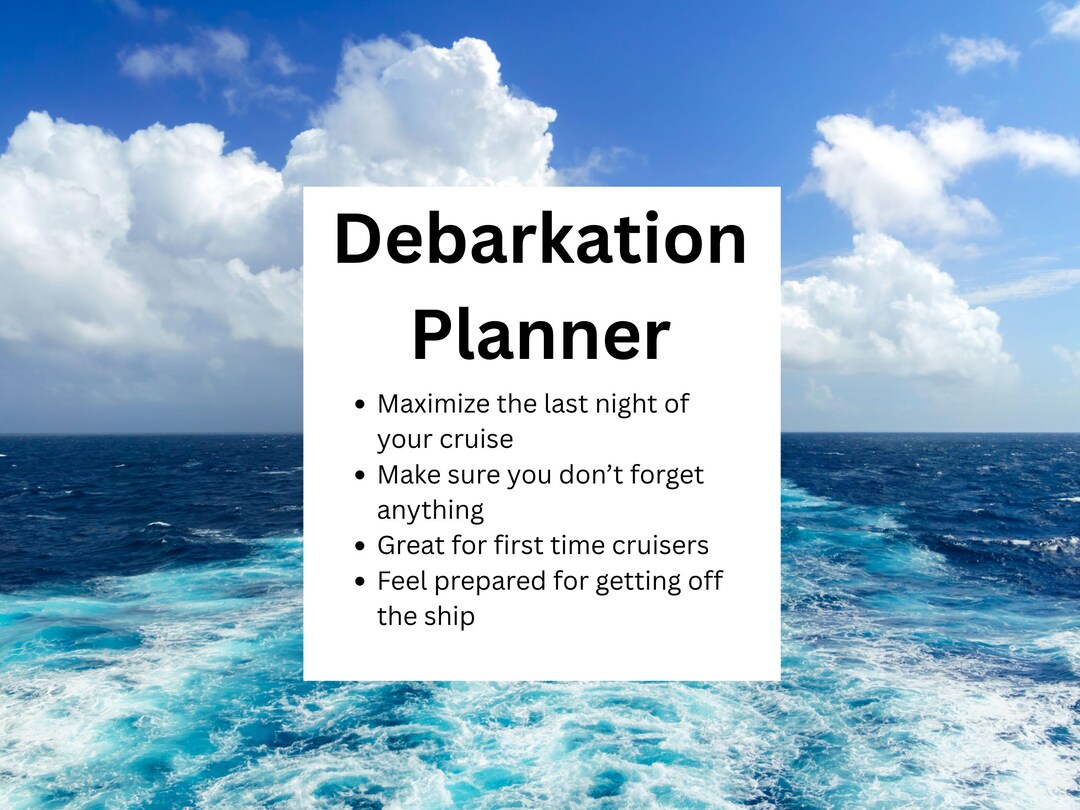 Royal Caribbean Cruise Debarkation Day Packing List W/ Bonus ...
