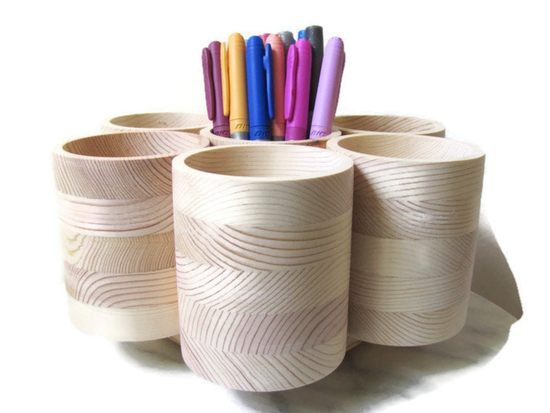 STUDIO PRO Rotating Colored Pencil Holder Organizer, Marker Storage ...