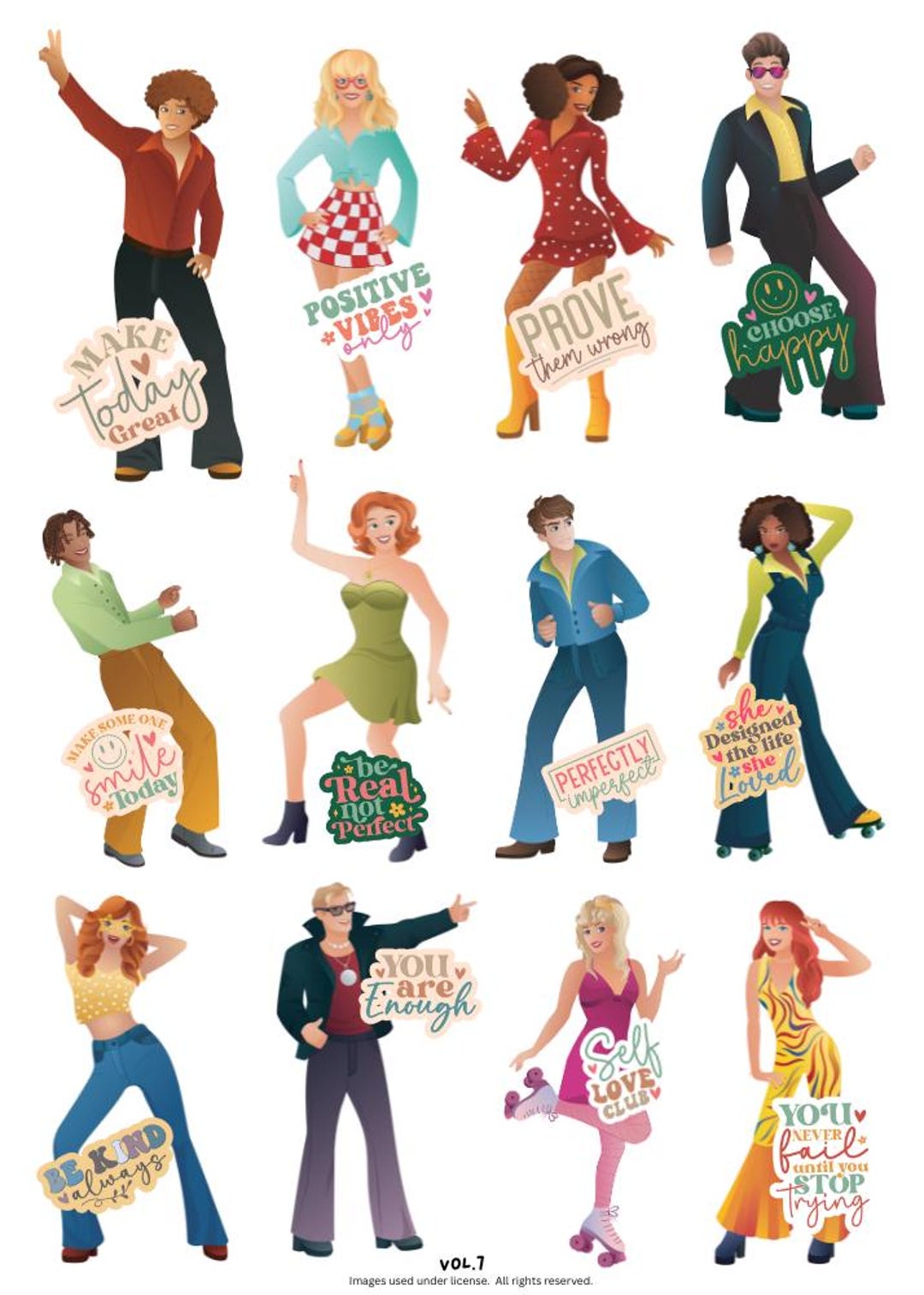 Motivational Stickers in Disco Vibes Vol.7, Music Stickers, Orchestra ...