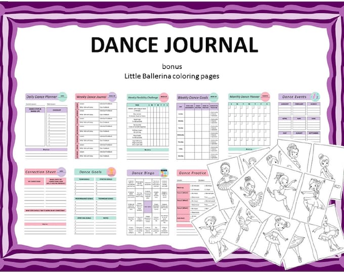 Dance Journal - Etsy