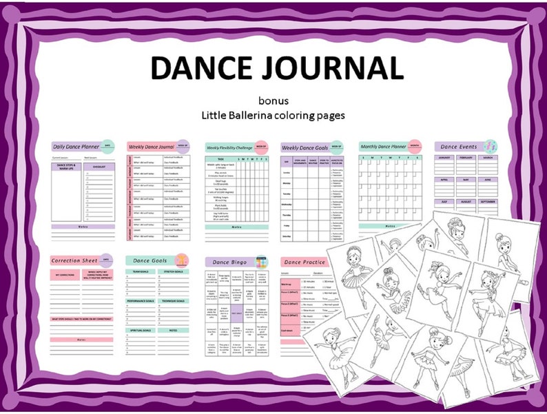 Dance Journal - Etsy