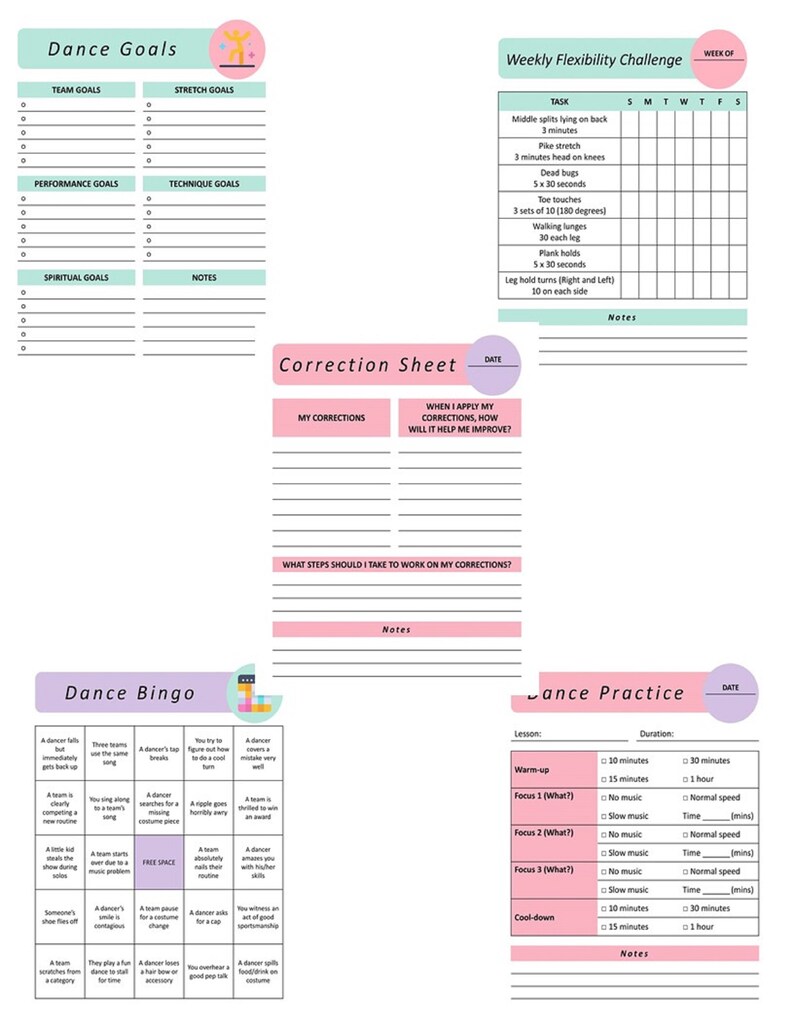 Dance Journal - Etsy