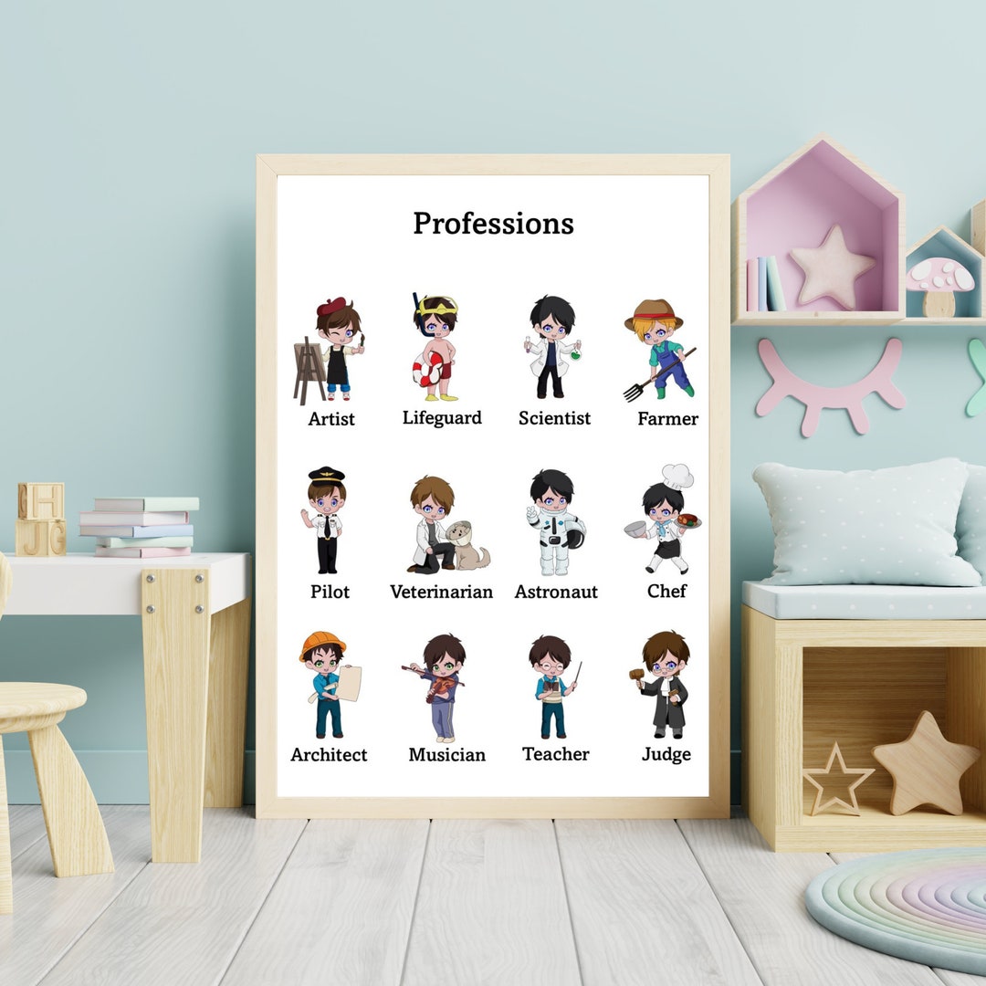 Professions Poster - Etsy