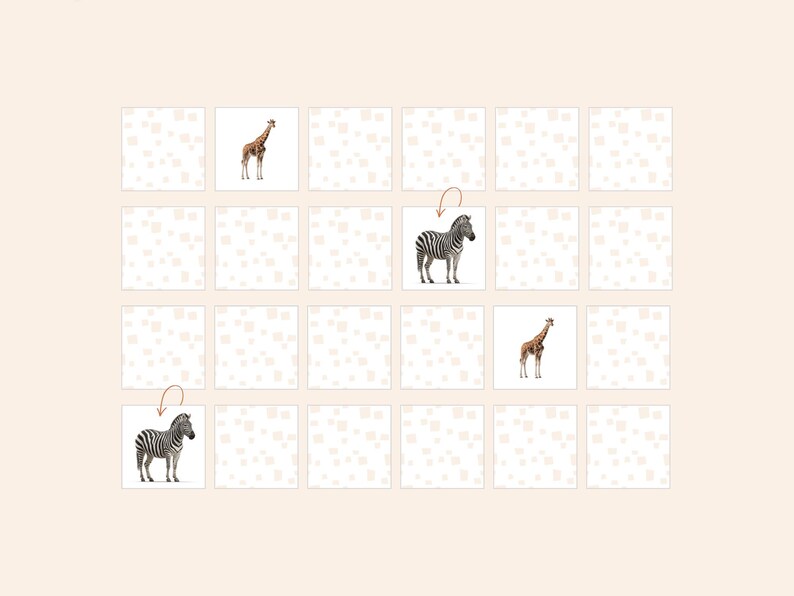 Safari Animals Memory Game Printable | African Animal Matching Cards ...