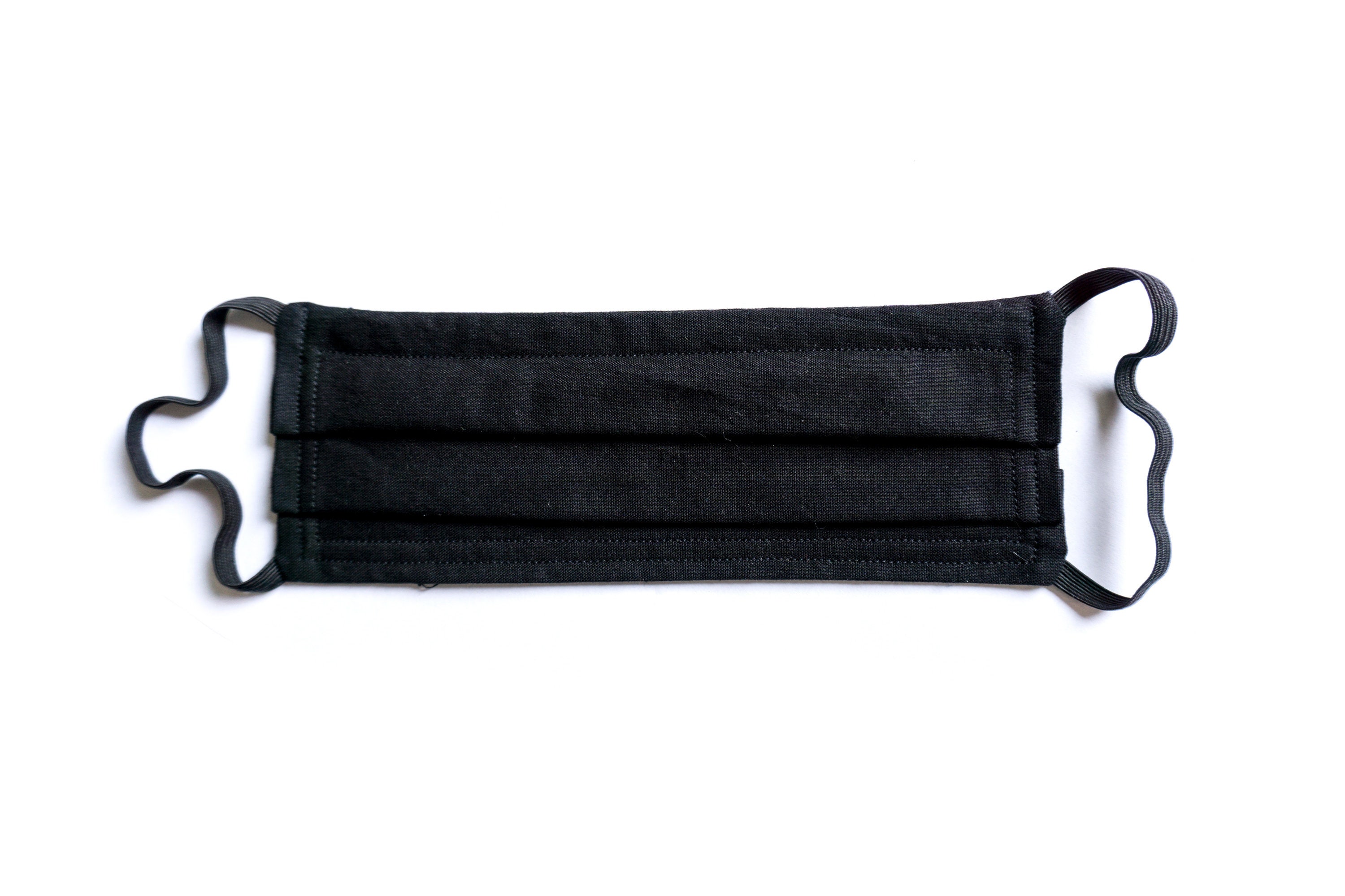 Black Cloth Face Mask Reusable Washable And Reversible Etsy